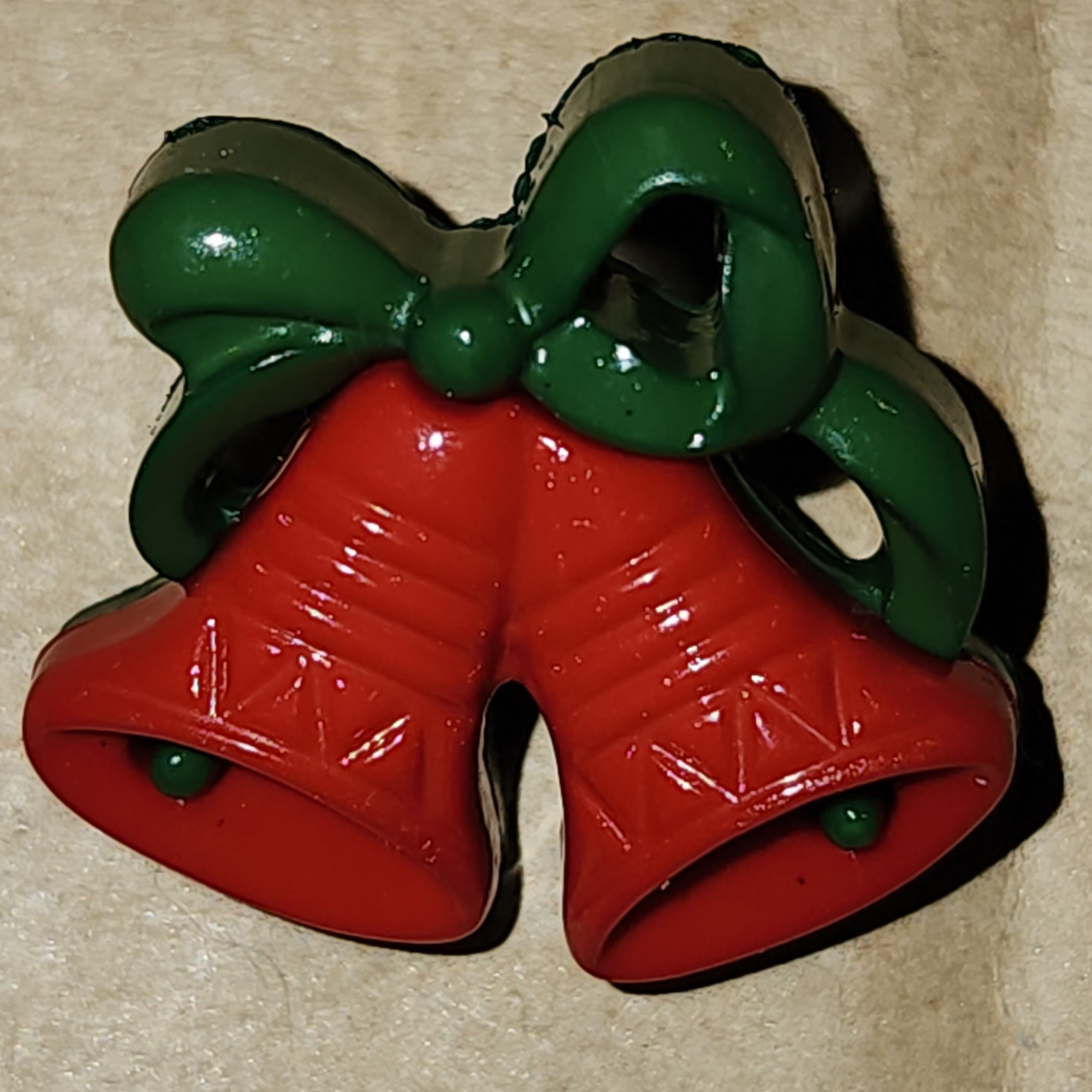 Christmas Bells button 20mm high – Fred the Needle