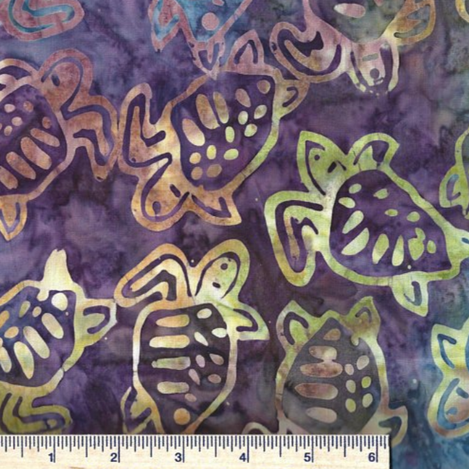 Batik - sea turtles - Coral Reef by Benartex 1966-55 – Fred the Needle