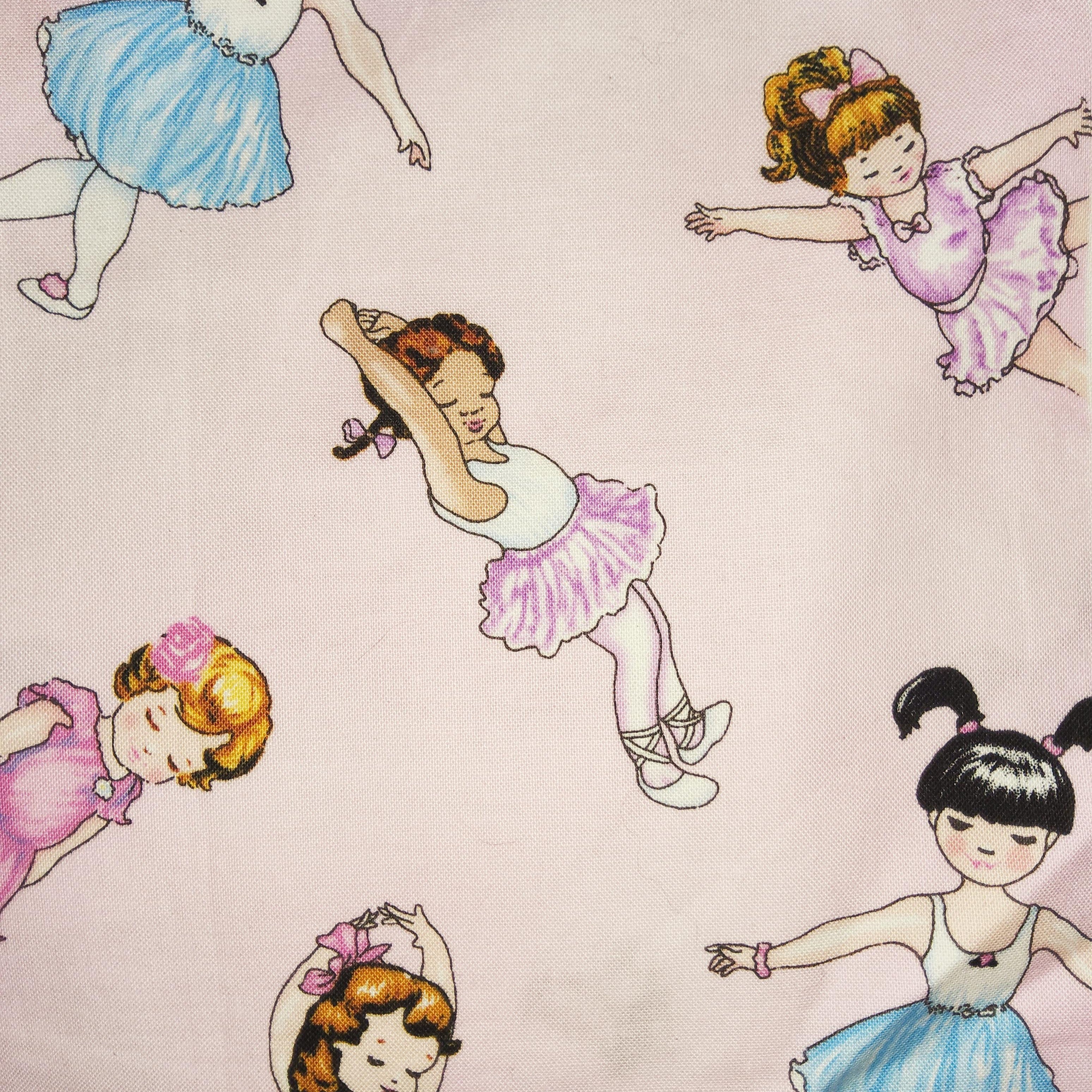 Kidz-C 1684 Ballet Girls Pink Timeless Treasures Ballerinas (75 cm lef ...