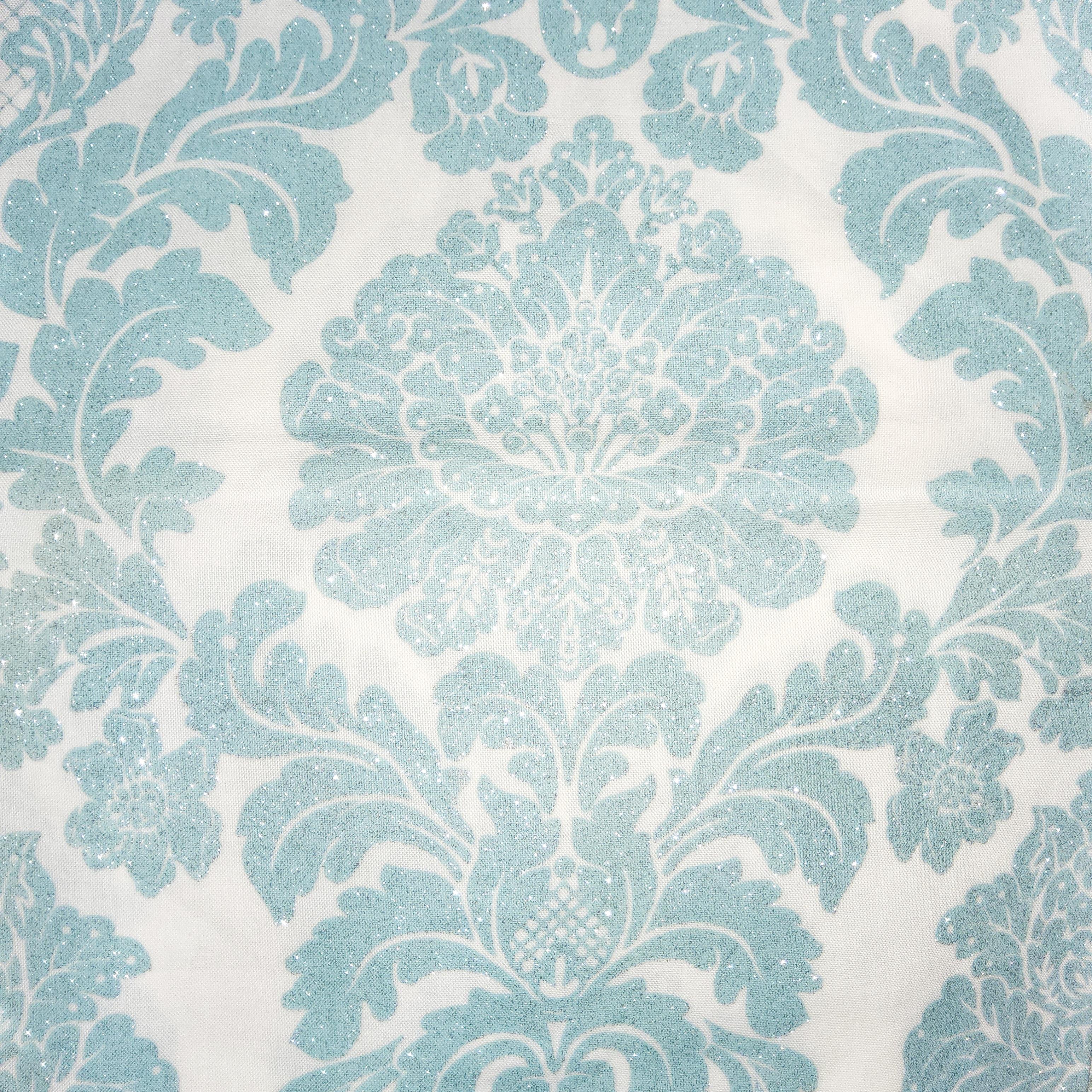 Michael Miller Delovely Damask light blue glitter CM4403 – Fred the Needle